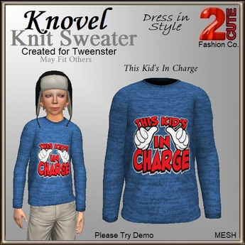 Second Life Marketplace - Knovel Knit Sweater [2cute] This Kid's In Charge